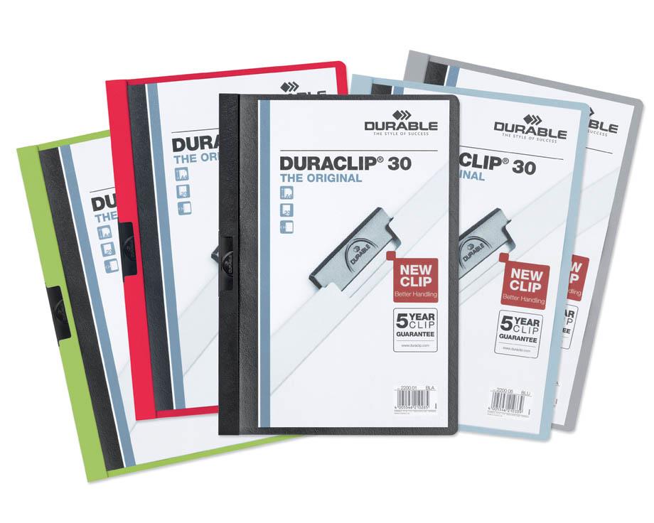 DURABLE Mapa Duraclip (2200) A4 BARVE Zelena - Biromat d.o.o. - Dahle ...